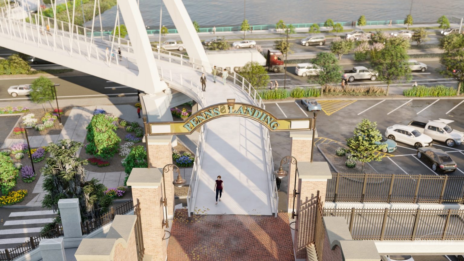 New South Street Pedestrian Bridge Extension to Connect Philly to the ...